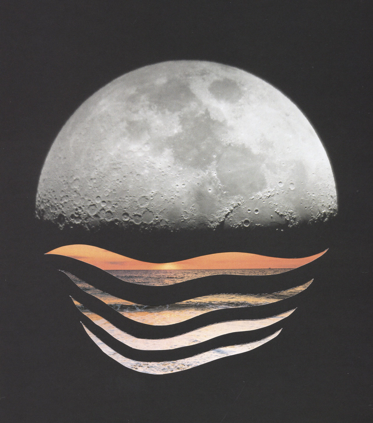 Ocean Moon by Collage The World - BIRDY MAGAZINE