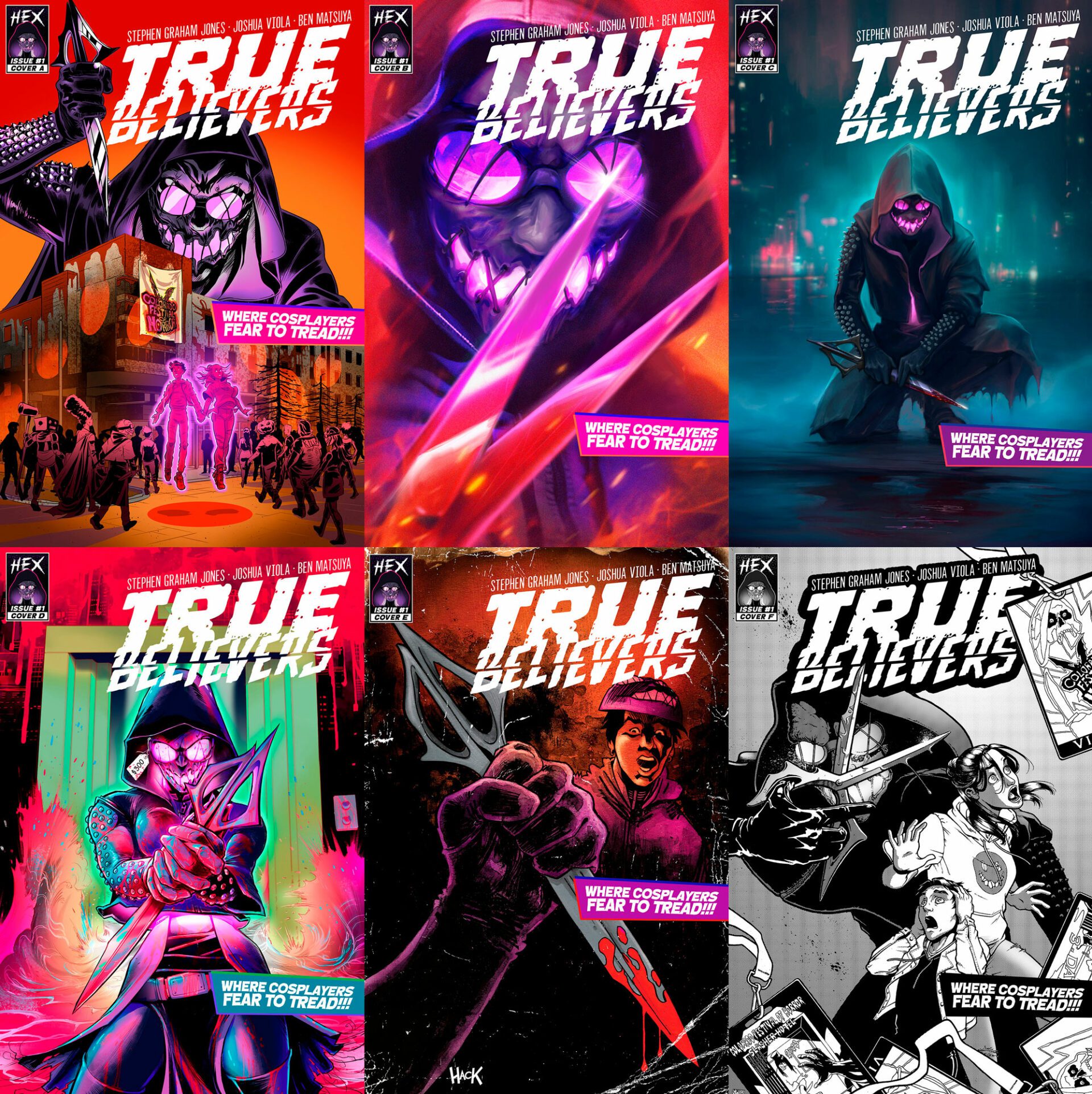 TRUE BELIEVERS: A New Slasher Cosplay Comic by Stephen Graham Jones, Joshua Viola & Ben Matsuya ...
