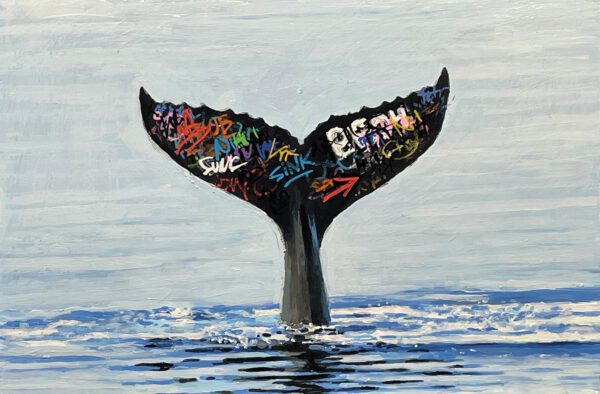 March 2025 Centerfold: Sink by Josh Keyes - BIRDY MAGAZINE